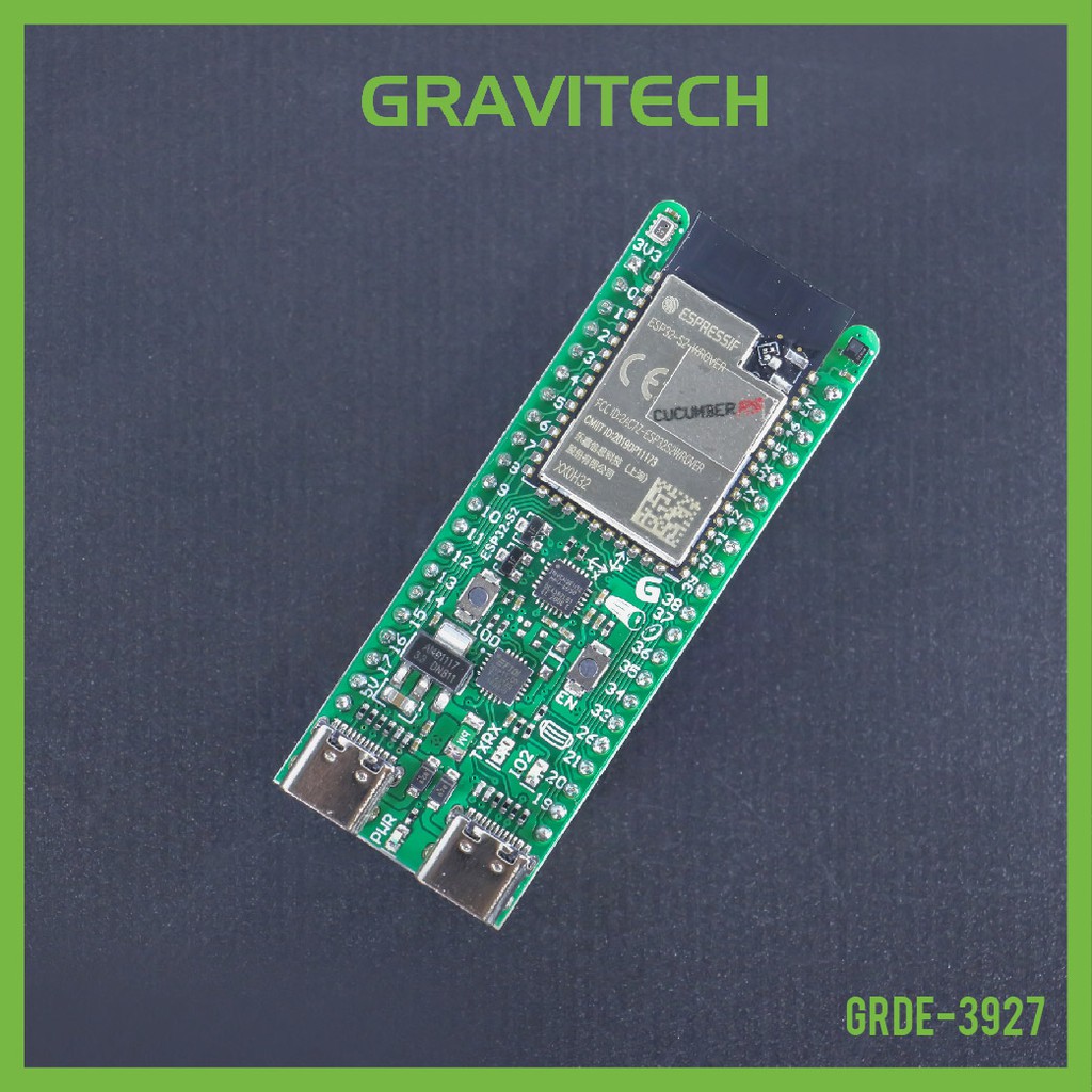 [Gravitechthai]Cucumber RS Gravitech ESP32-S2 WiFi Dev Board with ...