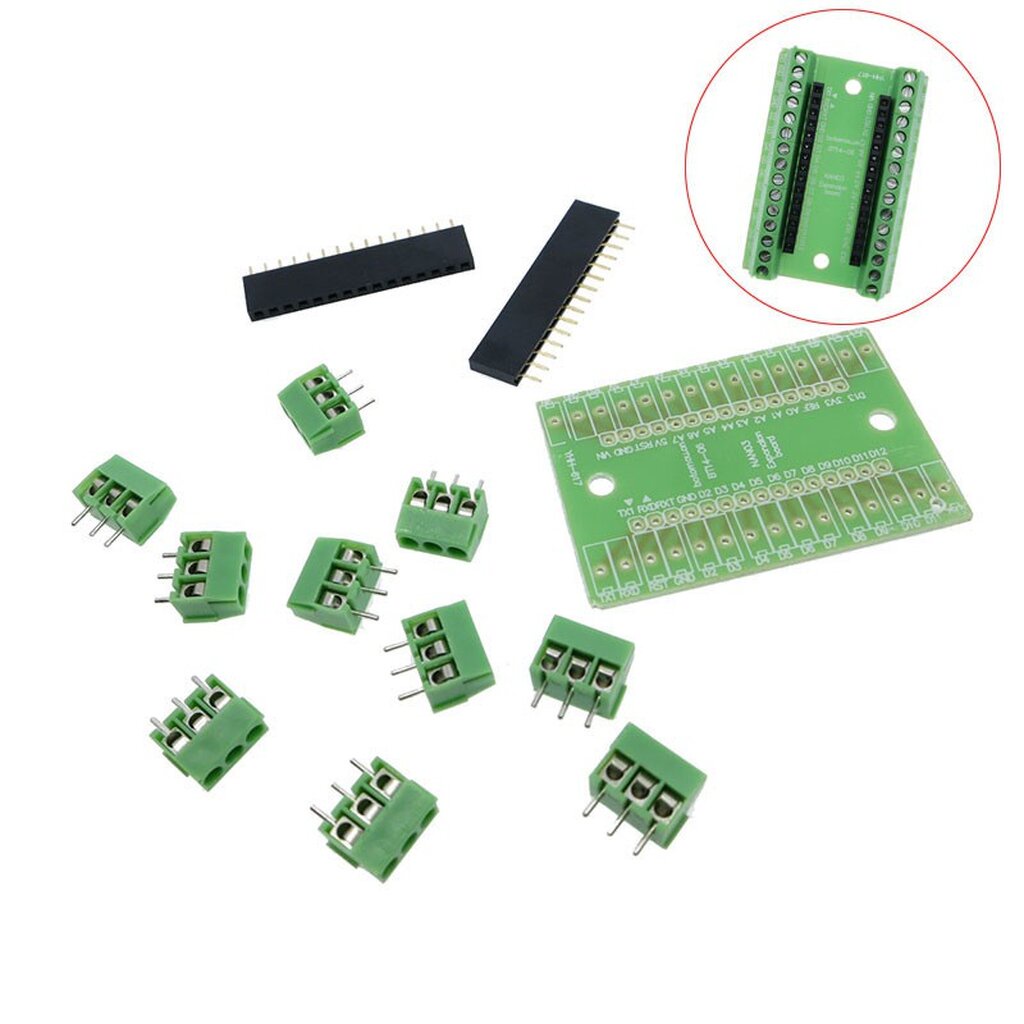 Arduino Nano Io Shield V1 0 Terminal Expansion Board เทอร์มินอลบล็อก