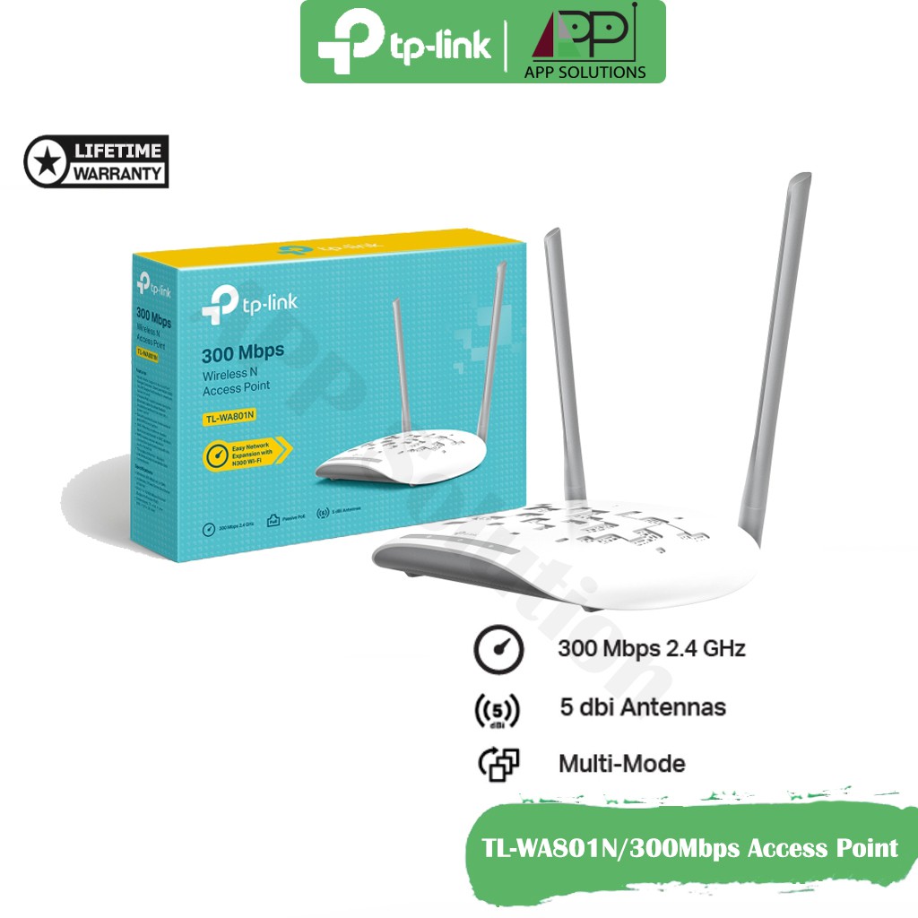 TP-LINK TL-WA801N (WiFi 300Mbps Wireless N) ตัวกระจายสัญญาณ Access ...