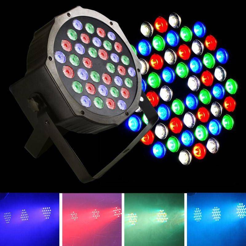 ไฟ LED พาร์ 36 ไฟเวทีไฟเวทีรีโมท DMX ควบคุมไฟ RGB สําหรับงานปาร์ตี้งาน ...