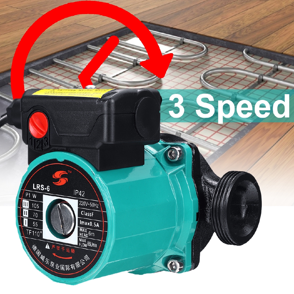 เครื่องปั๊มน้ําร้อน หมุนเวียนน้ําร้อน 3 ความเร็ว ฉนวนกันความร้อน F IP42 ...