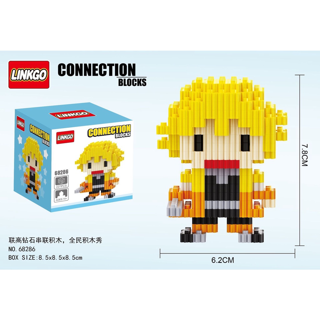 LinkGo Demon Slayer Kimetsu No Yaiba Anime Model Decoration Assembled ...