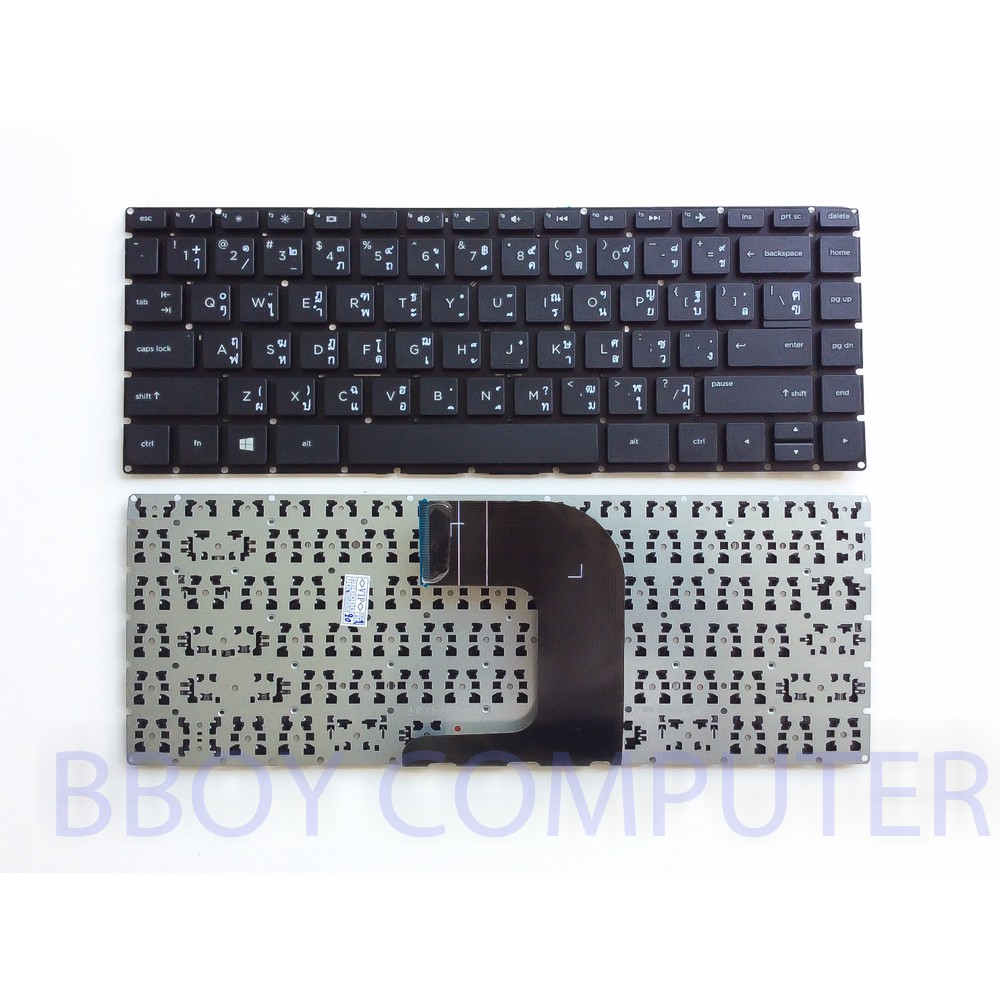 HP COMPAQ Keyboard คีย์บอร์ด HP 14-AD 14-AF 14-AM 14-AN HP 240 G4 245 ...