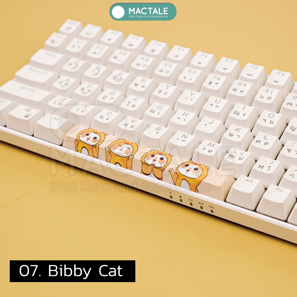 Mactale 6.25u Space bar Keycaps คีย์แคป ปุ่มกด คีย์บอร์ด มิกุ Cherry ...