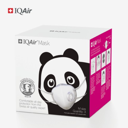 หน้ากากอนามัย กันฝุ่น กันไวรัส IQAir Mask Respirator Medical-Grade Hyper HEPA KN95 Anti ...