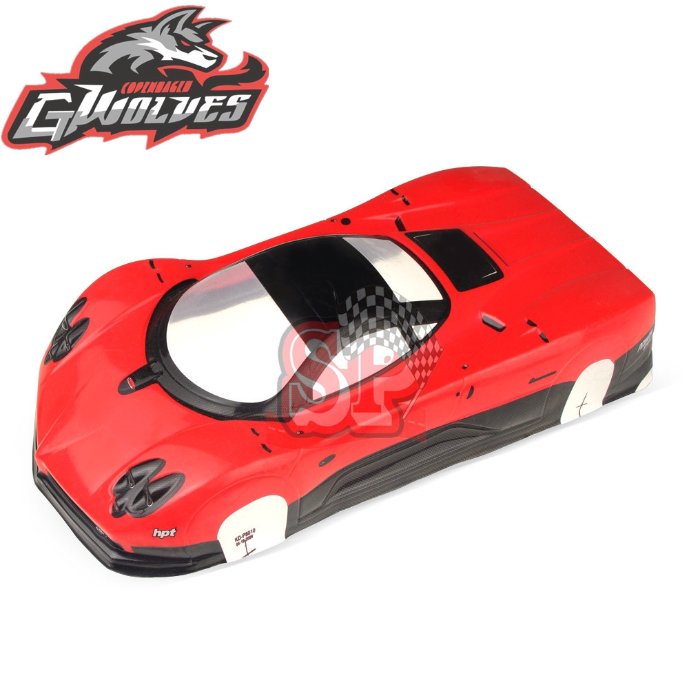 1/10 TAMIYA Pagani Zonda RC รถ 200 มม.PVC ทาสี Body Shell ลมหางสําหรับ ...