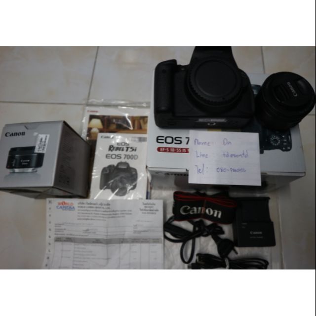 กล้องCanon 700D+Lens Fix Ef 50 mm STM | Shopee Thailand