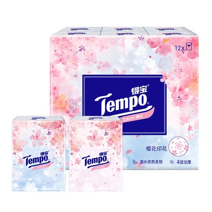 Tempo Pocket Tissue 4ply 7s 12p Depot Tissues Family 4 ชั้นหนา 7 ชิ้น ...