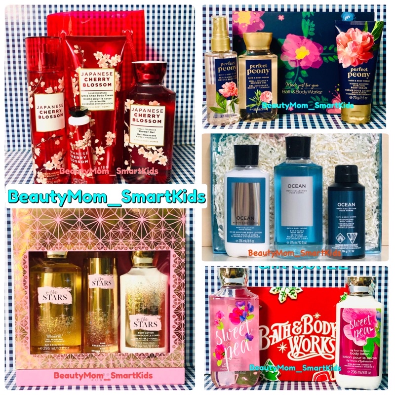 ชุดของขวัญ 3 ชิ้นGift Set Box Bath&BodyWorks Signature Collection Body ...