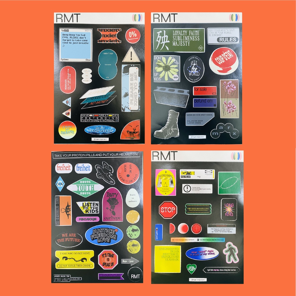 A5 sticker/Set2 - Roger Major Tom | Shopee Thailand