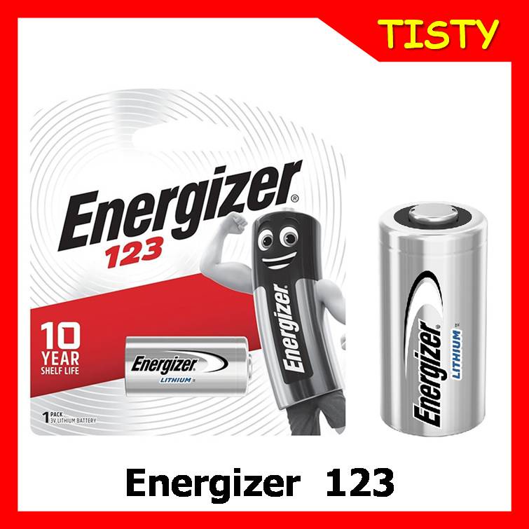แท้ 100% Energizer Lithium 123 battery 3 V รุ่น CR123 (CR17345 EL123AP ...