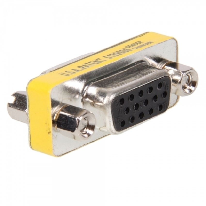 VGA HD15 Female to Female Mini Gender Changer Adapter | Shopee Thailand