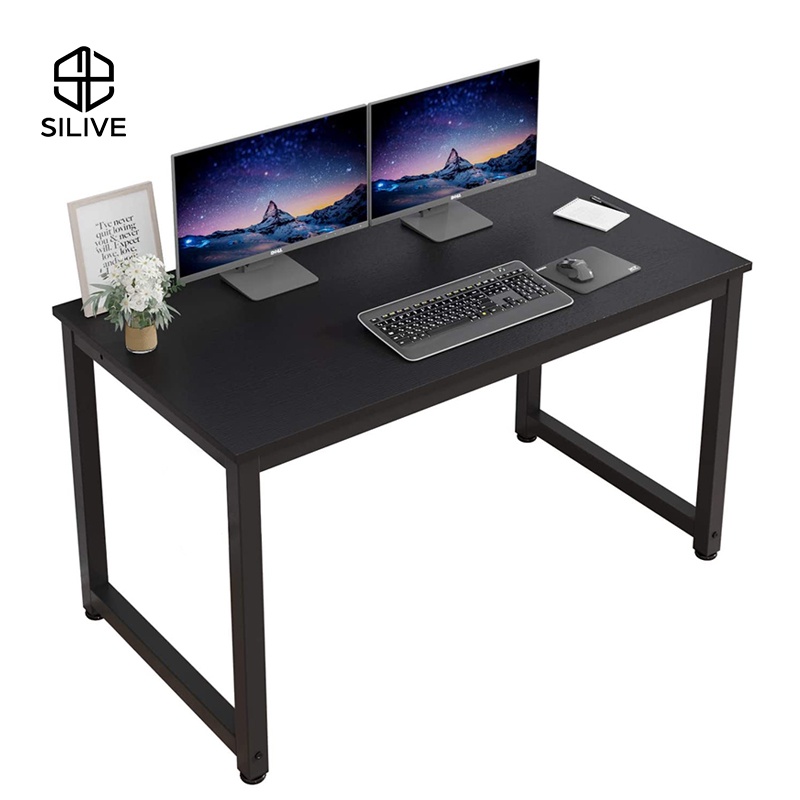 Silive Shop โต๊ะคอม โต๊ะทำงาน รับน้ำหนักได้ดี โต๊ะคอมพิวเตอร์ #DN 02 ...