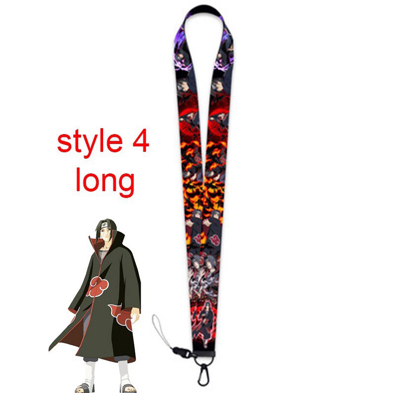 6 Styles Anime Naruto Akatsuki Clouds Neck Strap Lanyard for Keys DIY ...
