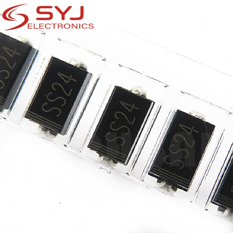 100pcs/lot SCHOTTKY DIODE SS24 2A 40V SMA SR240 DO-214AC SMD In Stock ...