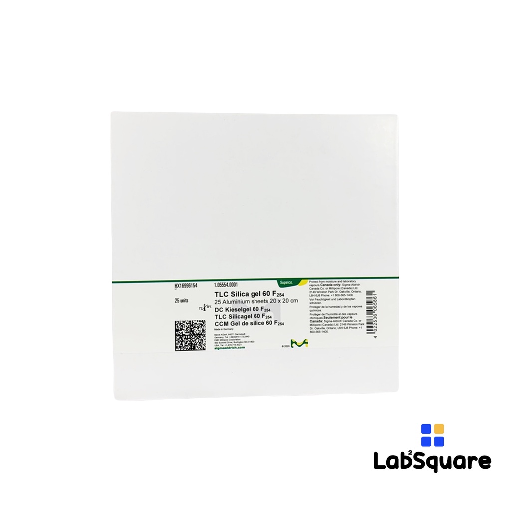 TLC Aluminium Sheet (25pcs/bx) แผ่นเพลทโครมาโทรกราฟีแบบผิวบาง ชนิด ...