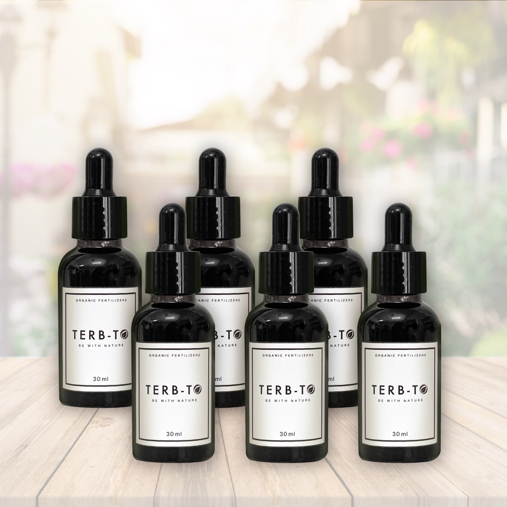 ปุ๋ยน้ำออร์แกนิก Terb-To แบบหยด 6ขวด | Shopee Thailand