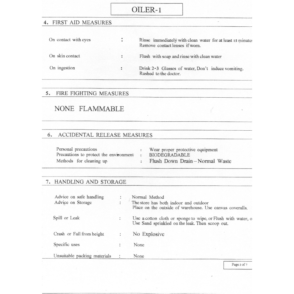 OILER-1น้ำยา ทำความสะอาดเอนกประสงค์ 1แกลลอน ปริมาณ 20ลิตรคุณภาพสูง ราคา ...