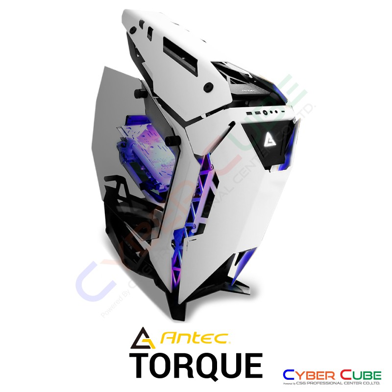 Antec Torque (Black/White) Mid-Tower Case Tempered Glass (เคส) Case ...