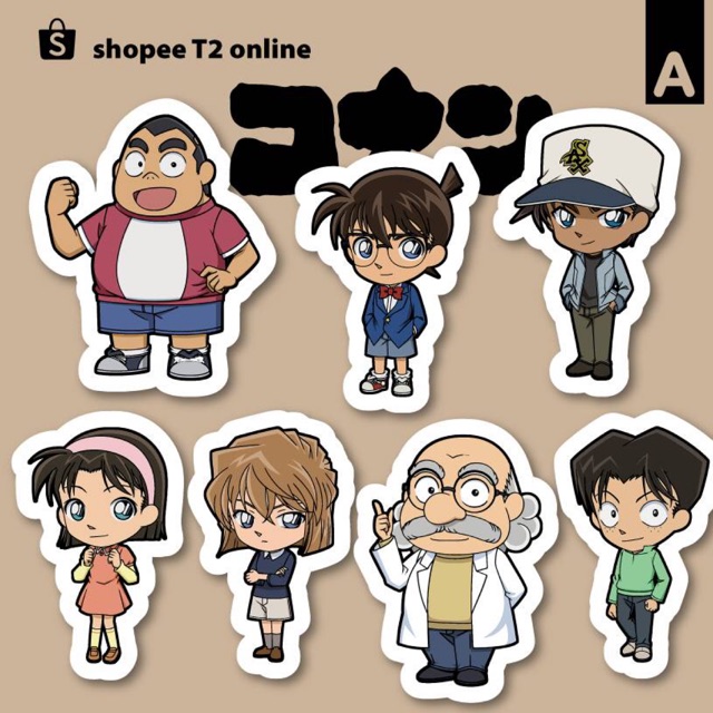 Conan Sticker (ชุด A) สติ๊กเกอร์นักสืบ โคนัน 1 ชุด มี 11 ชิ้น | Shopee ...
