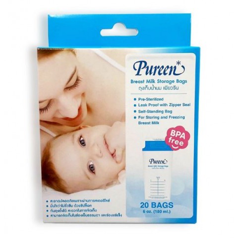 Pureen ถุงเก็บน้ำนม 20 ชิ้น Breast Milk Storage Bags | Shopee Thailand