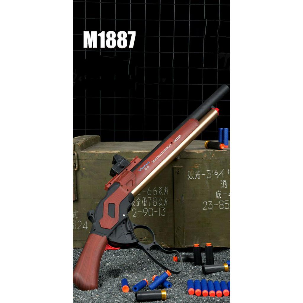ปืนของเล่นเด็ก M1887 กระสุนปืน | Shopee Thailand