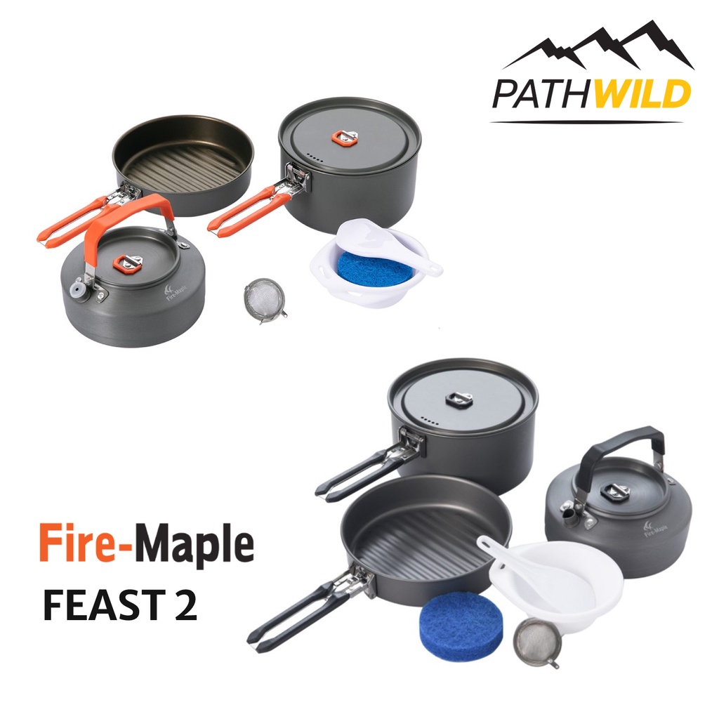 หม้อชุด FIRE-MAPLE FEAST 2 ขนาดสำหรับ 1-2 คน มีมือจับแบบล็อกที่แข็งแรง ...