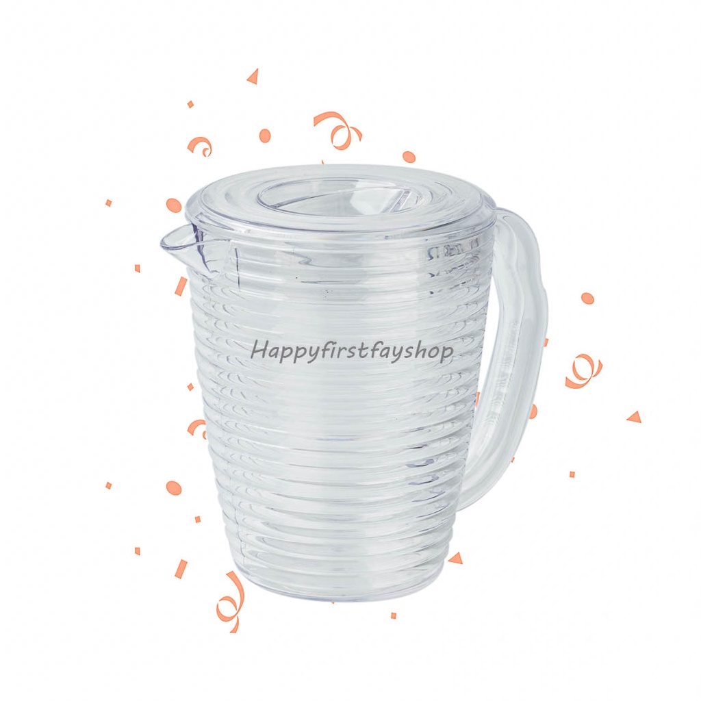 เหยือกน้ำ พลาสติก ลายลอน ขนาด 1600ml. และ 2200ml. PN428 & PN438 | Shopee Thailand