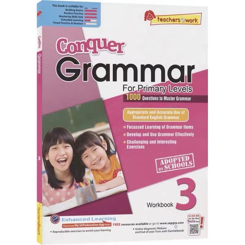 Singapore SAP Conquer Grammar Workbook Grade 1-6 | Shopee Thailand