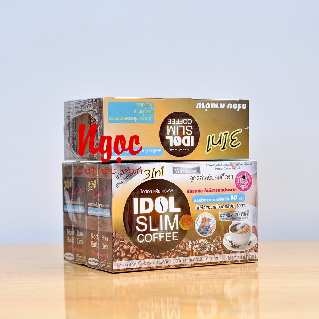 Combo 3 กล่อง Idol Slim Coffee Thai Coffee (กล่องแต่ละกล่อง 10 แพ็ค x 15g) | Shopee Thailand