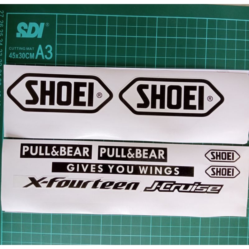 Shoei Helmet set Sticker | Shopee Thailand