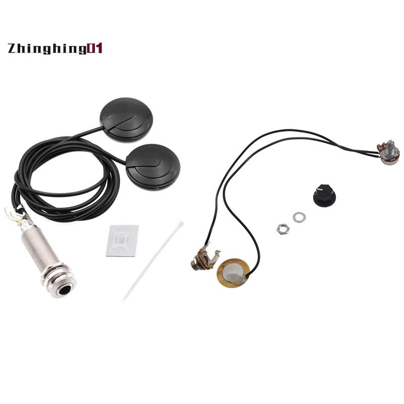 27MM Guitar Pickup Piezo Transducer Amplifier With 6.35MM Jack | Shopee Thailand