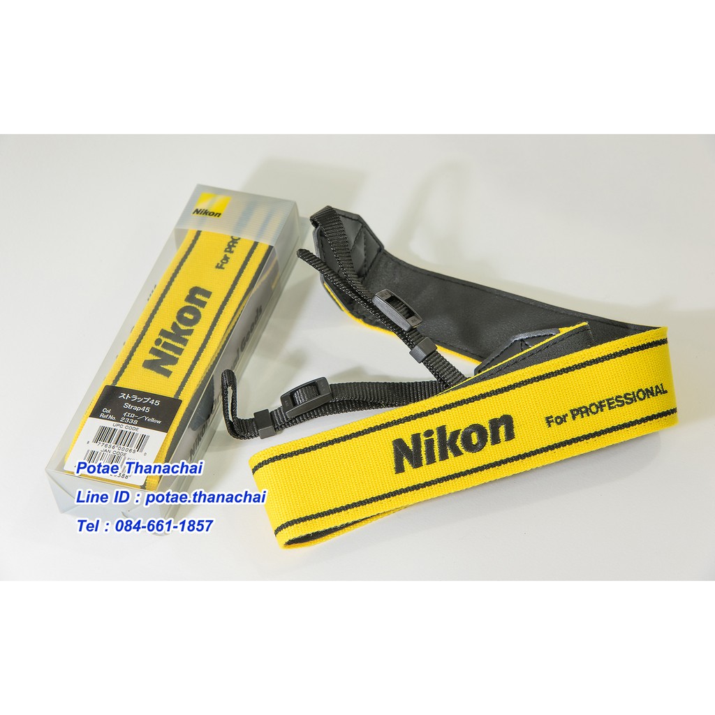 สายคล้องกล้อง Nikon / Strap 45 : YELLOW (For Professional) | Shopee ...