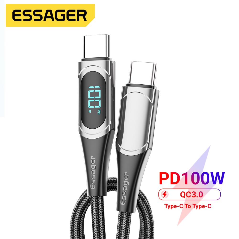 Essager สายชาร์จ type c 66W 100W 5A เป็น type c ชาร์จเร็วมาก สําหรับ ...