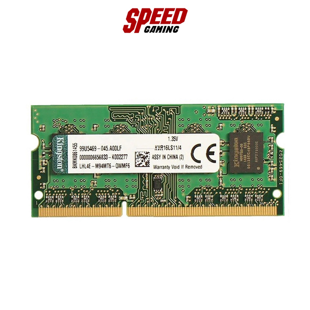 KINGSTON RAM NOTEBOOK KVR16LS11/4WP 4GB BUS1600 DDR3L 4*1 By Speed ...