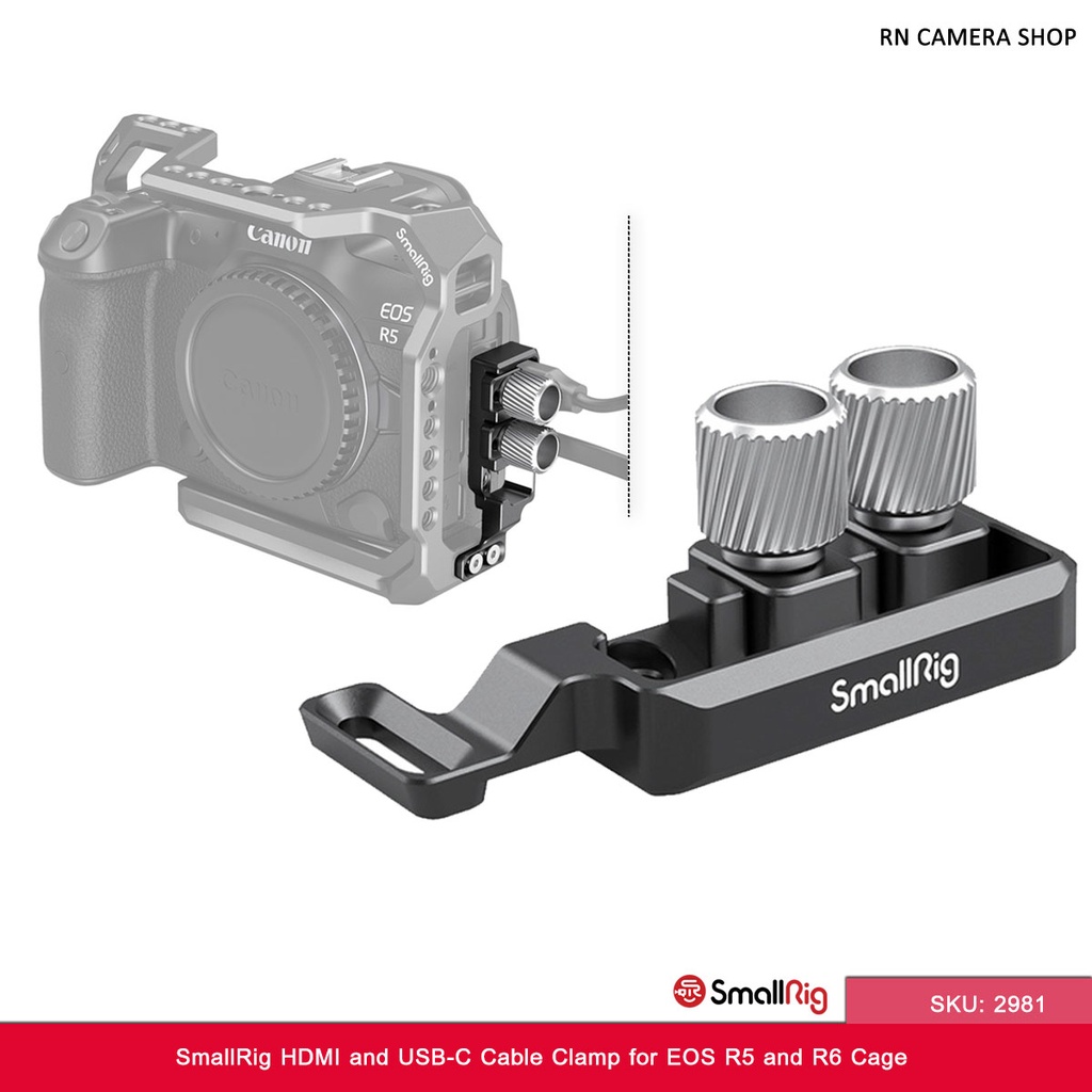 Smallrig Hdmi And Usb C Cable Clamp For Eos R5 And R6 Cage 2981