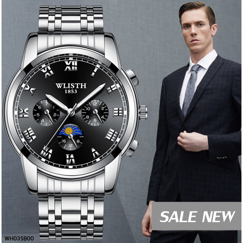 นาฬิกาผู้ชาย WLISTH รุ่น 1853 ใส่แล้วหล่อ มีบริการเก็บเงินปลายทาง ...