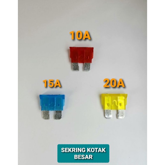Mokini ยี่ห้อ 10A,15A,20A ฟิวส์เสียบกล่องใหญ่ | Shopee Thailand