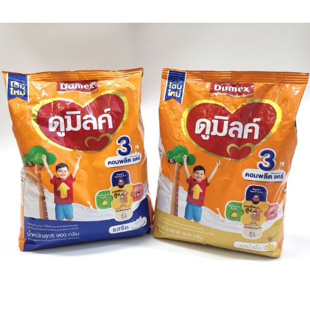 🔥นมผง Dumex Dumilk ดูมิลค์ 3 900 กรัม (เลือกรสได้) | Shopee Thailand