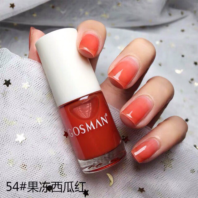 ยาทาเล็บ สีทาเล็บ ธรรมดาไม่ต้องอบ (สีที่41-60) Nail Polish GOSMAN 10ML ...