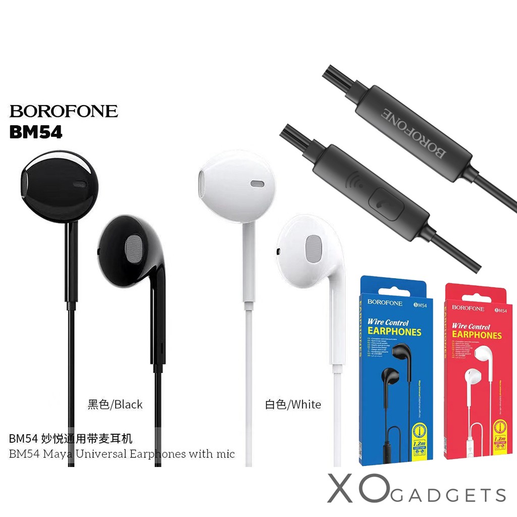 BOROFONE BM54 หูฟัง BM54 Small talk earphones with microphone สายยาว1.2 ...
