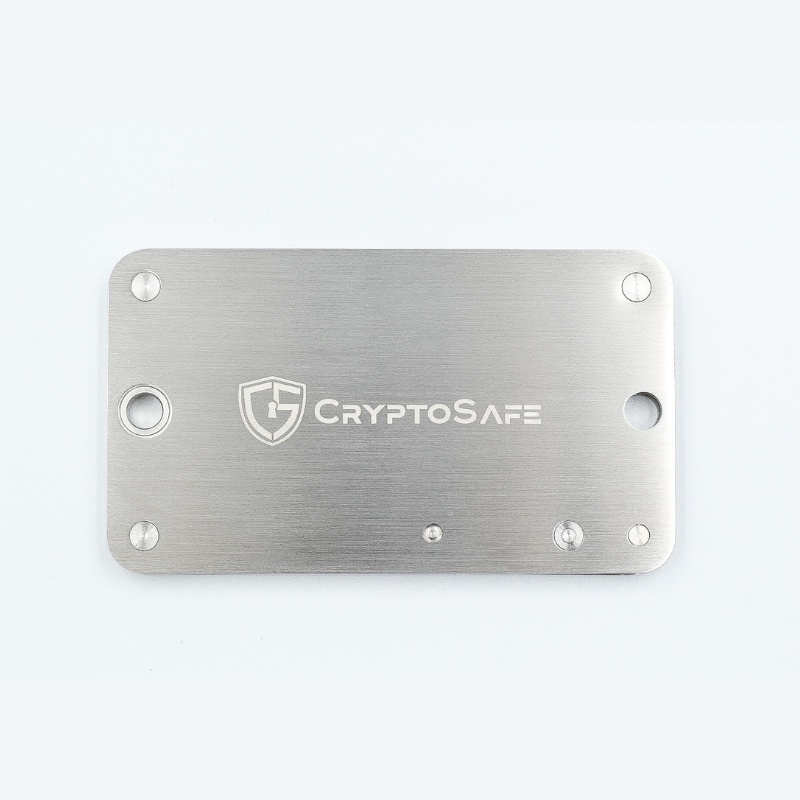 CryptoSafe Pro แผ่นเหล็กแน่นหนา Trezor Ledger Nano S Ledger Nano X Cryptosteel SafePal Cypher ...