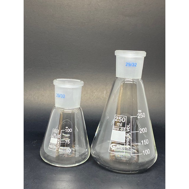 Erlenmeyer Flask w/Joint 29/32 100ml 250ml 500ML 1000ML ขวดชมพู่พร้อม ...