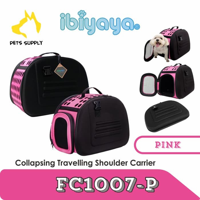 Ibiyaya กระเป๋าใส่สัตว์เลี้ยง - Fc1007 สีชมพู | Shopee Thailand