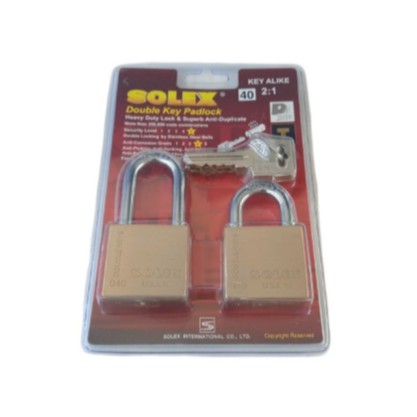 SOLEX KEY ALIKE 2:1 1 ชุด (ดอกกุญแจแบบ 2 ร่อง ระบบลูกปืน) | Shopee Thailand