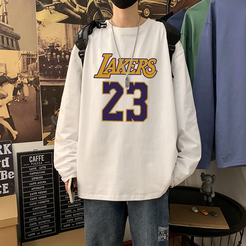 【M-5XL】Japanese fashion casual men's long sleeve T-shirt Personalized letter printing pattern ...