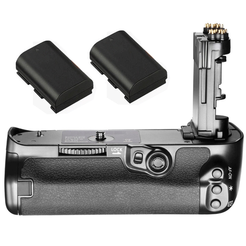 JINTU Vertical Shutter Battery Power Grip +2pcs LP-E6 Kit For Canon 5D4 ...