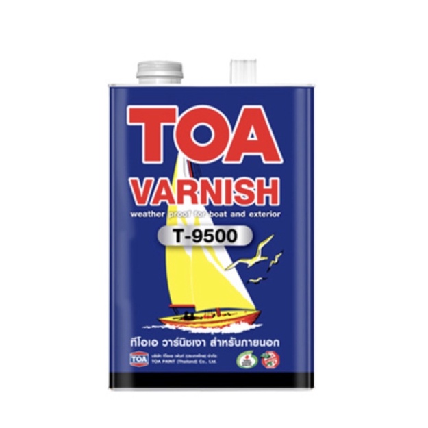 TOA T-9500 ทีโอเอ วานิชเงา วานิชงานไม้สำหรับภายในและภายนอกทุกชนิด T-9500 | Shopee Thailand
