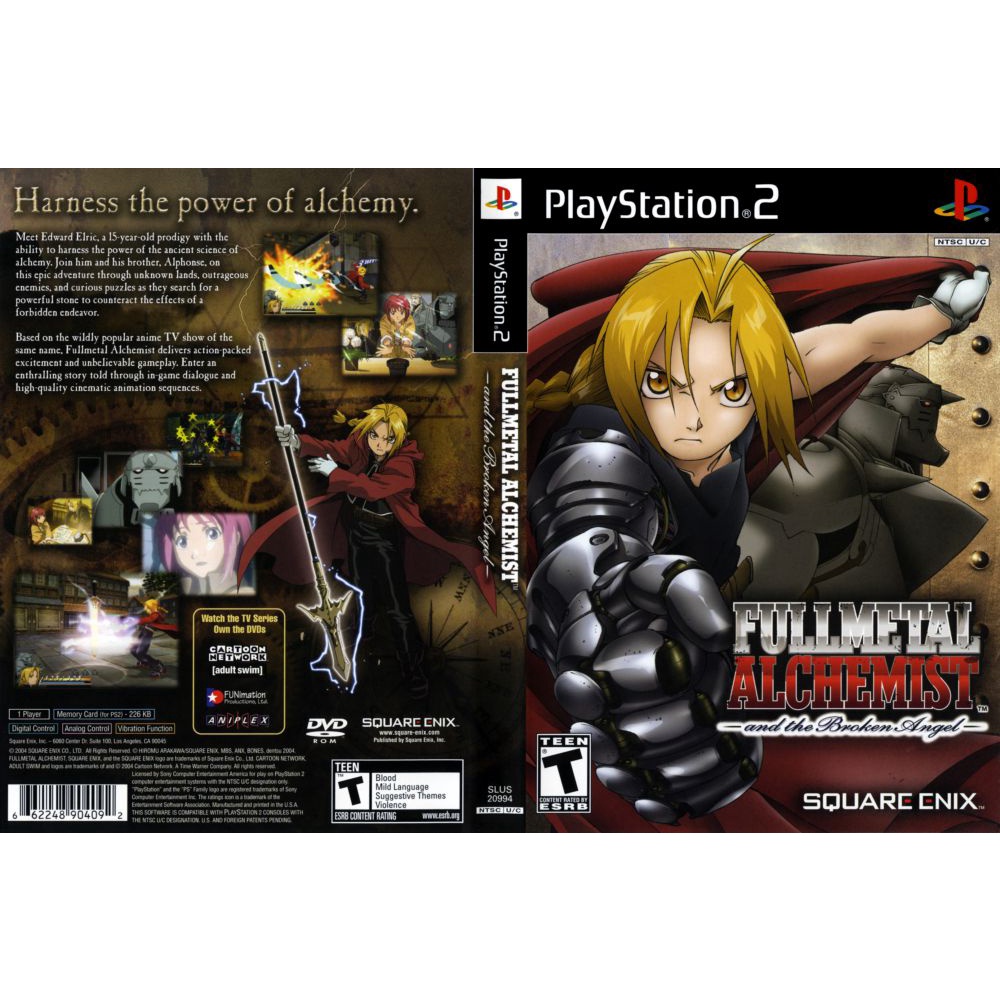 แผ่นเกมส์ PS2 Fullmetal Alchemist and the Broken Angel คุณภาพ ส่งไว ...