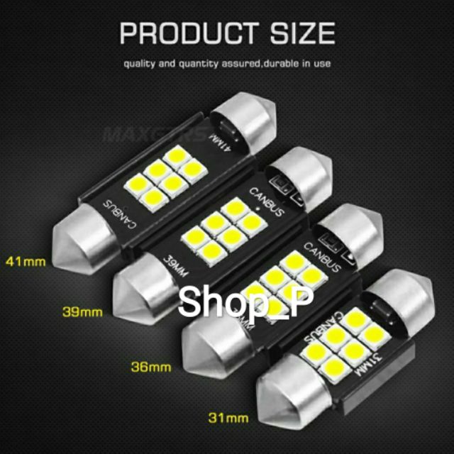 หลอดไฟเพดานในรถ LED CW5-LED Canbus สีขาว(1หลอด) (ส่งทันที) | Shopee Thailand